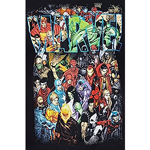 Marvel mens Marvel Team Ups Group Shot T-shirt novelty t shirts, Black, X-Large US
