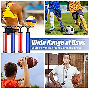 Xinnun 30 Sets Ball Pump Bulk Portable Hand Air Pump Sports Ball Tool with Needle, Nozzle, Extension Hose Inflator Kit for Soccer Football Basketball Rugby Volleyball Balloon Swim Inflatables