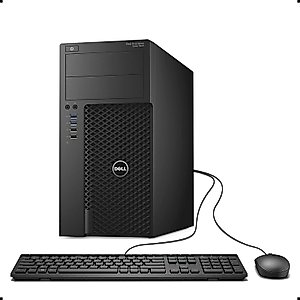 Dell Gaming Precision 3620 Tower Desktop PC, Intel Quad Core I5-7500 up to 3.8GHz, 32G DDR4, 128G SSD+1T, GPU RX 550 4G GDDR5, 4K Support, DVD, WiFi, BT, DP, HDMI, DVI, Win 10 Pro 64 En/Sp/Fr (Renewed)