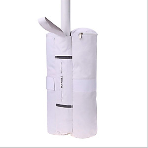 Ikerall Canopy Weights Bag Leg Weight for Pop up Canopy Tent, Sand Bags for Patio Umbrella Instant Outdoor Sun Shelter (4-Pack White)