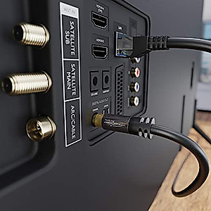 KabelDirekt – 15ft Long – RCA/Phono subwoofer Lead Cable, 1 to 1 RCA/Phono, Audio/Digital/Video (Coax Cable, RCA/Phono Male/Male Plugs, for amps/Hi-Fis, Audio Signals/Composite Video, 75 ohm, Black)