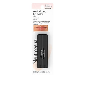 Neutrogena Revitalizing and Moisturizing Tinted Lip Balm with Sun Protective Broad Spectrum SPF 20 Sunscreen, Lip Soothing Balm with a Sheer Tint in Color Sheer Shimmer 10,.15 oz