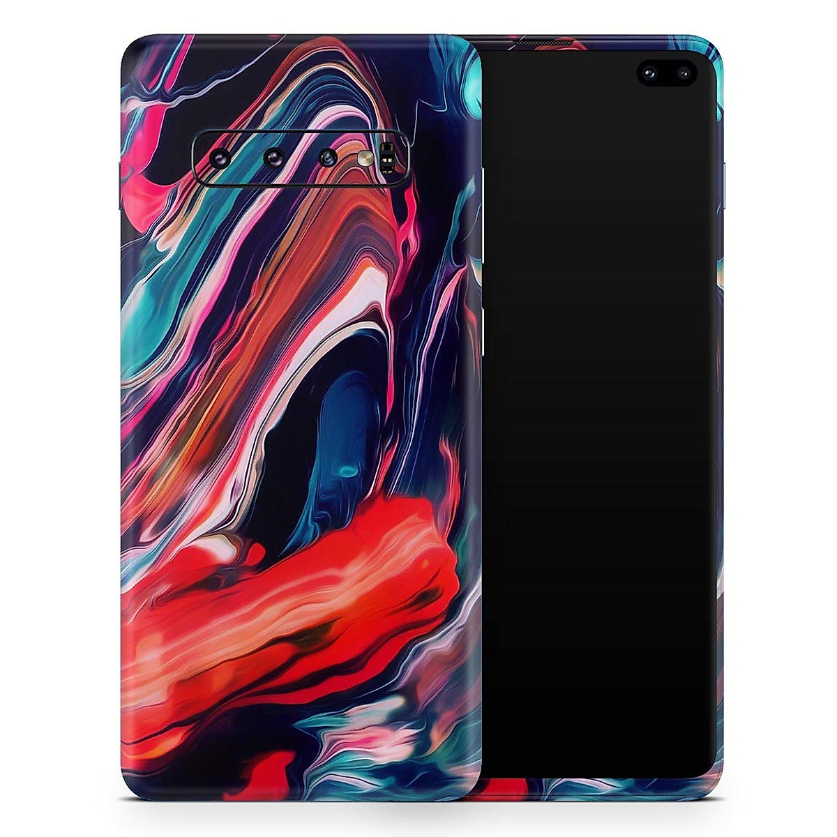 DesignSkinz Blurred Abstract Flow V55 Protective Vinyl Decal Wrap Skin Cover Compatible with The Samsung Galaxy S20 (Screen Trim & Back Glass Skin)