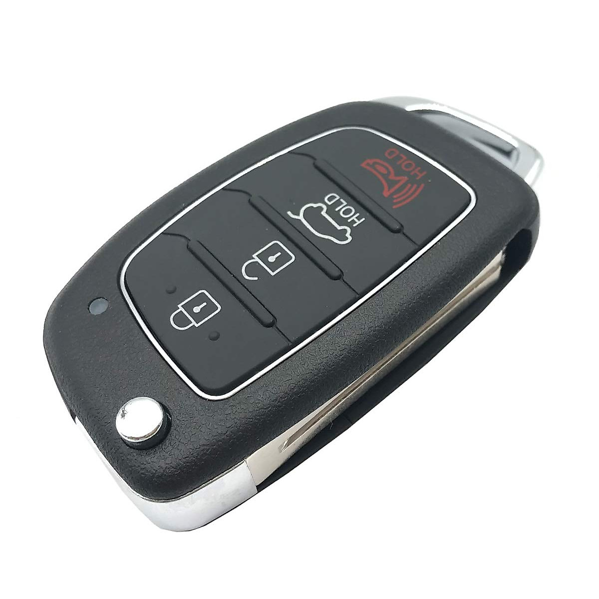 2PCS Replacement Keyless Entry Flip Folding Key Fob Case Shell fit for 2013 2014 2015 2016 Hyundai Santa fe Sonata Tucson Key Fob Cover