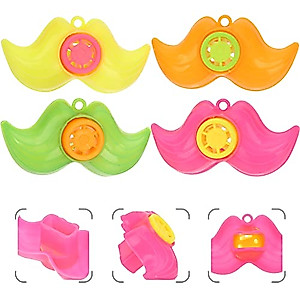 Gadpiparty 50pcs Mustache Lip Whistles Noise Maker for Kids Birthday Party Party Favor Christmas Stocking Stuffers Classroom Rewards