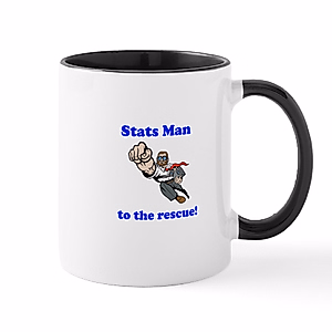 CafePress Stats Man Mug Ceramic Coffee Mug, Tea Cup 11 oz