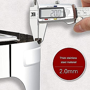 UZOURI Food Warmer, Chafing Dish Stainless Steel Chafing Dish Set Buffet Silver Catering Warmer Set, Rectangle Chafing Dish for Party