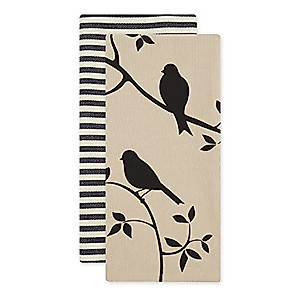 DII Decorative Oversized Festive Dishtowels, 18x28, Bushel & Peck, 2 Piece