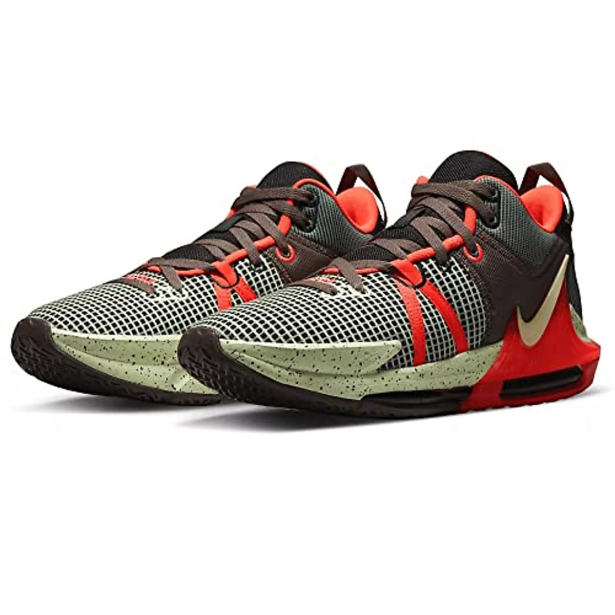 Nike Lebron Witness 7 Basketball Shoe (Black/Bright Crimson/Alligator/Barely Volt, us_Footwear_Size_System, Adult, Men, Numeric, Medium, Numeric_10)