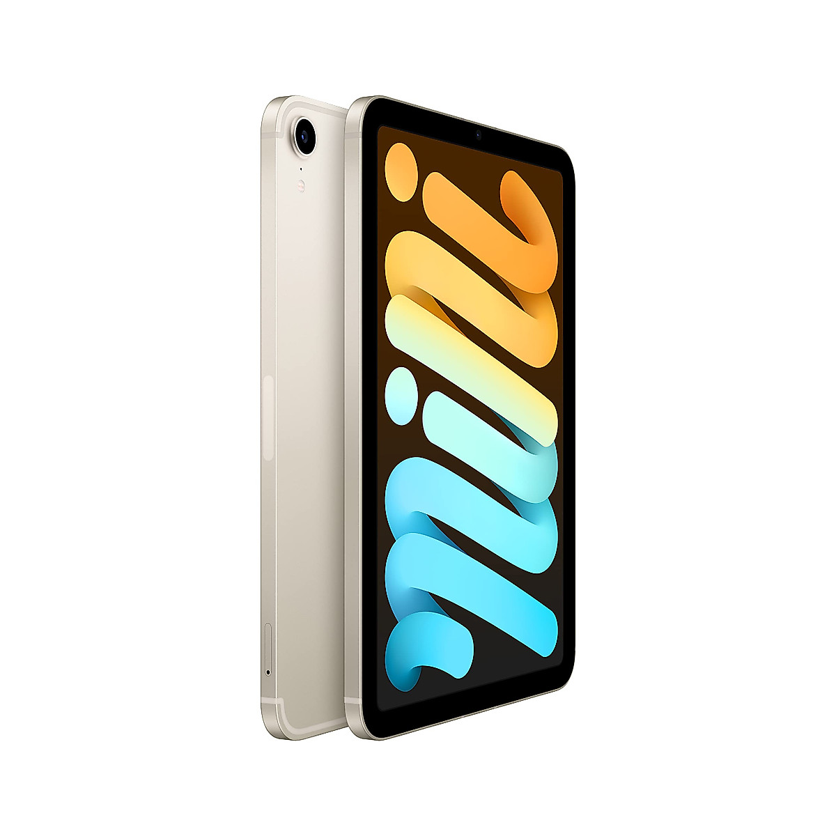 Apple iPad Mini (6th Generation): A15 Bionic, 8.3-inch Liquid Retina Display, 64GB, Wi-Fi 6 + 5G Cellular, 12MP front/12MP Back Camera, Touch ID, All-Day Battery Life – Starlight