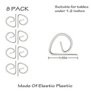 Panykoo Plastic Tablecloth Clip, Used for Restaurant Banquet Wedding Graduation Party and Outdoor Picnic Table Cloth Fixing (8 PCS)