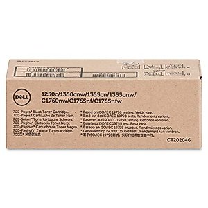 Dell XKP2P Black Toner Cartridge 1250c/1350cnw/1355cn/1355cnw/C1760nw/C1765nf/C1765nfw Color Printers