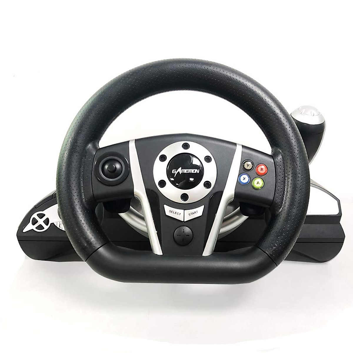 GAMEMON Racing Wheel Compatible With Xbox one Xbox360 PS4 PS3Nintendo Switch PC-USB Android With Gear and Pedal