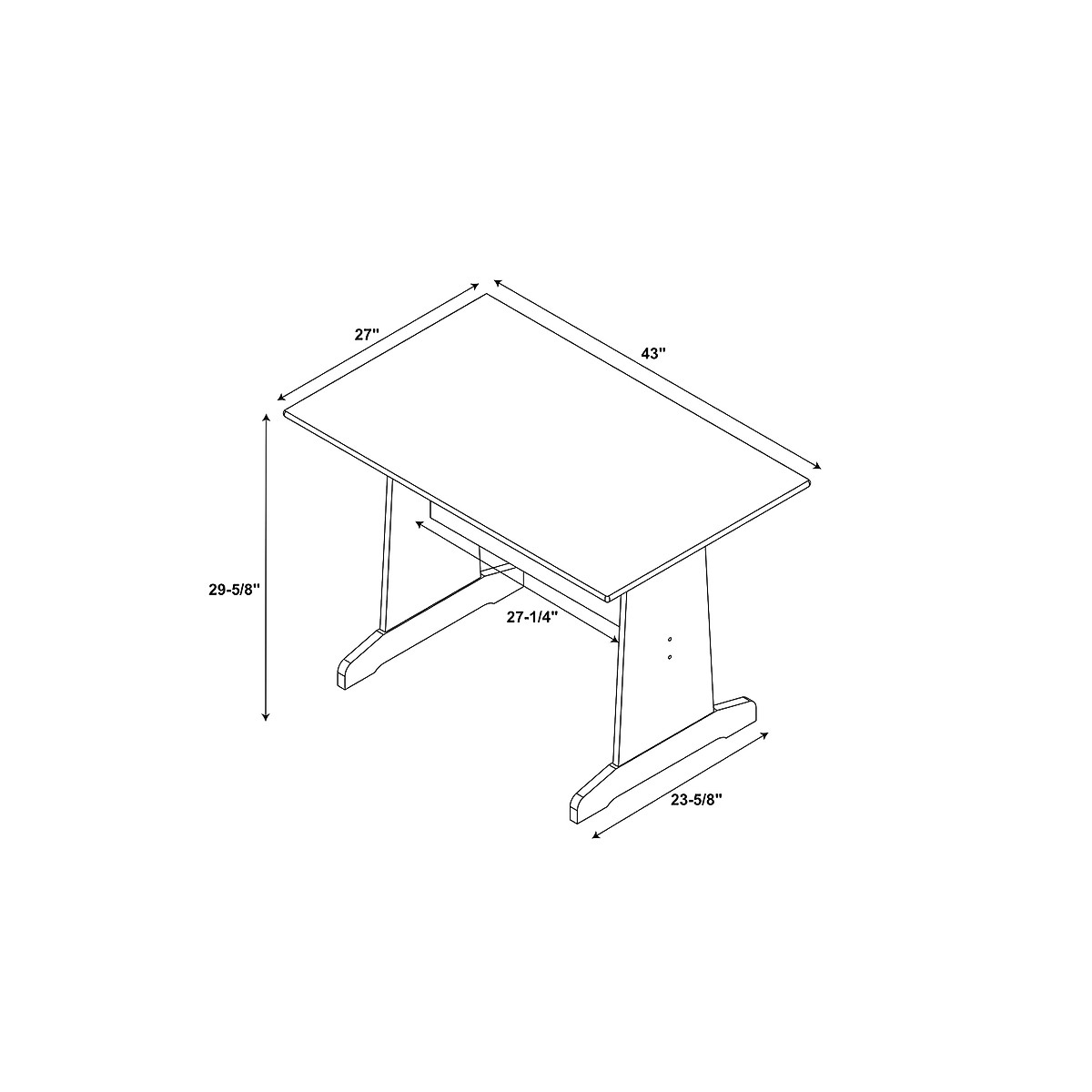 Linon Ardmore Kitchen Nook Set, White