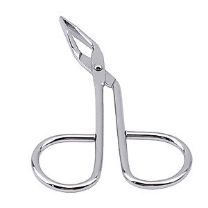 LZIYAN Stainless Steel Eyebrow Scissors Tweezers,Elbow Pliers Clip Scissors,Flat Tip Tweezers Hair Plucker