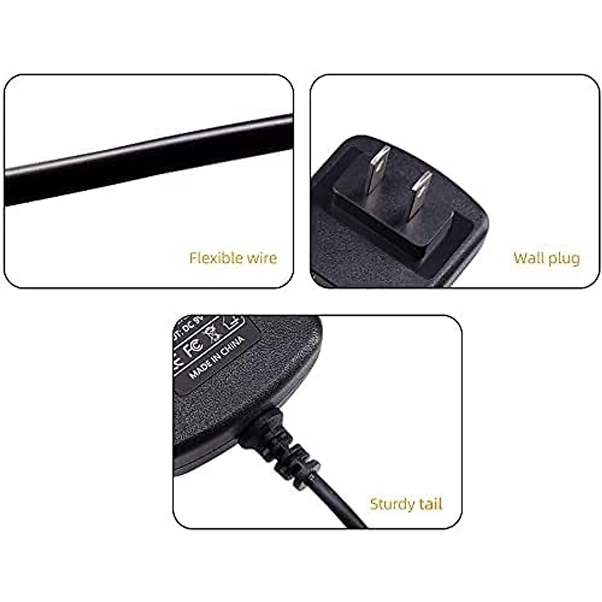 Black AC Adapter for Skil 1619X03241 2364 F012236400 F0122364AA 2372-01 F012237200 2362 2362-01 F012236200 7.2-Volt Cordless Drill Driver 7.2V Li-Ion Drilldriver 2364-02 2364-02-RT DC Accessories