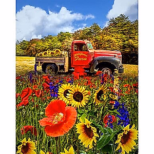 Wildflowers Farm Digital Cotton Print Fabric Panel