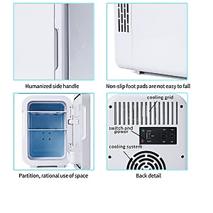 ZLPTEAM Mini Fridge 8 Liter, Mini Fridge for Skincare, Beauty Fridge