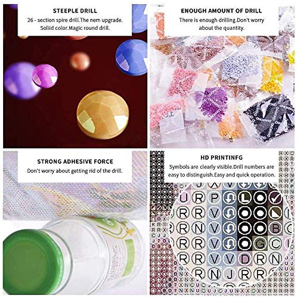 QUITEDEW Diamond Painting Kits for Adults Cartoon Beginners Round Full Drill 5D DIY Diamond Art Kits Anime Mushroom Super Cute Picture Art for Home Wall Decor Gift 11.8x15.7inch