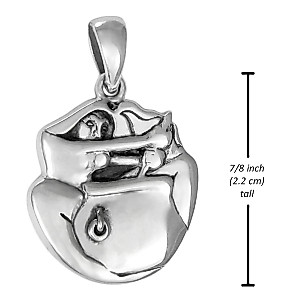 Dryad Design Celtic Goddess Cerridwen Pendant - Sterling Silver Witch Jewelry for Women