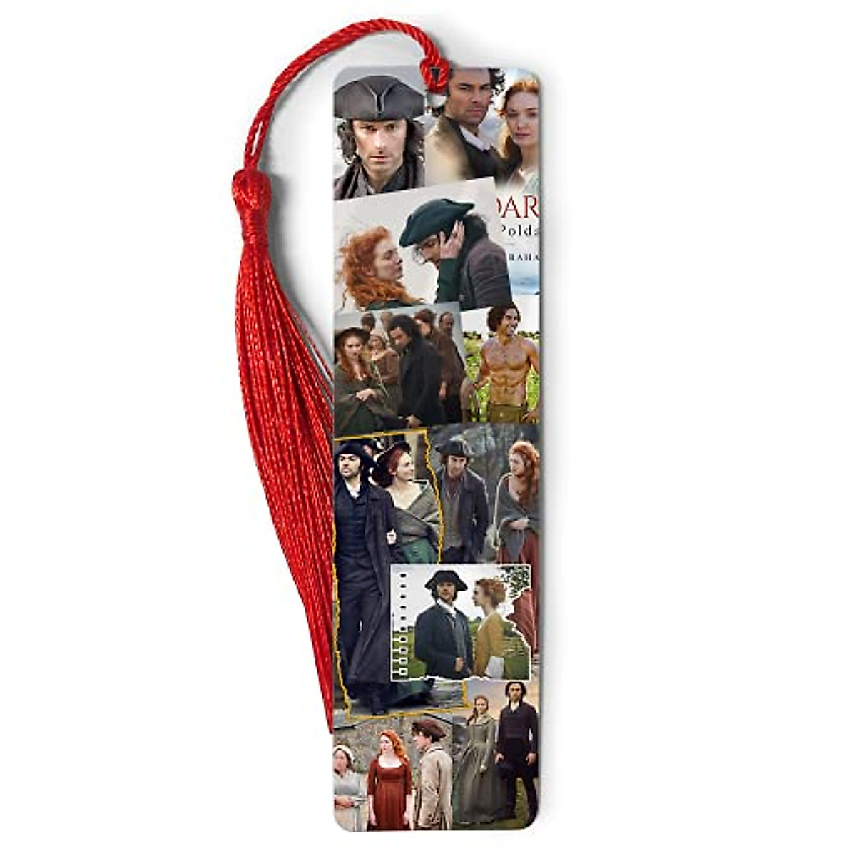 Bookmarks Ruler Metal Poldark Bookography Collage Measure Tassels Bookworm for Bookmark Reading Gift Markers Christmas Ornament Book Bibliophile