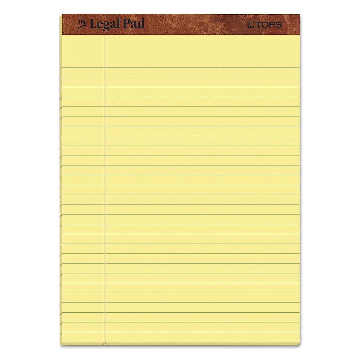 TOPS The Legal Pad Writing Pads, 8-1/2" x 11-3/4", Canary Paper, Legal Rule, 50 Sheets, 12 Pack (7532) & The Legal Pad Writing Pads, 5" x 8", Jr. Legal Rule, Canary Paper, 50 Sheets, 12 Pack (7501)