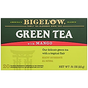 Bigelow Tea Green Tea with Mango, 20 ct