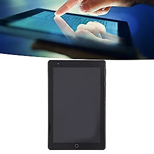 HD Tablet, MTK6592 Octa Core CPU 2600mAh Large Capacity Rechargeable Battery Dual SIM Dual Standby 128 GB TF Card Expandable Dark Gray