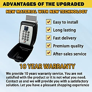Upgrade Car Key Window Lock Box and Wall Lock Box, Car Key Lock Box window Great for Ride Share, Turo, GetAround, Car Window Key Safe Lock Box with Protective Cover to Hang on Window, 10 Year Warranty