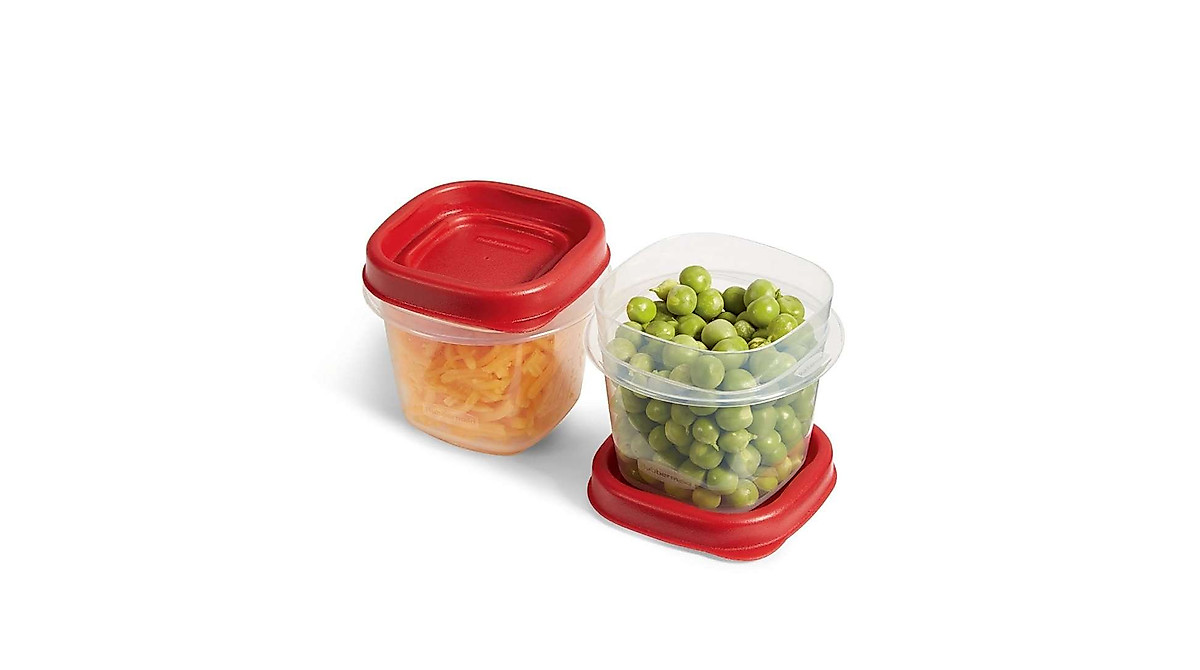 Rubbermaid 1/2 Cup Square Food Storage Containers - Pack of 2