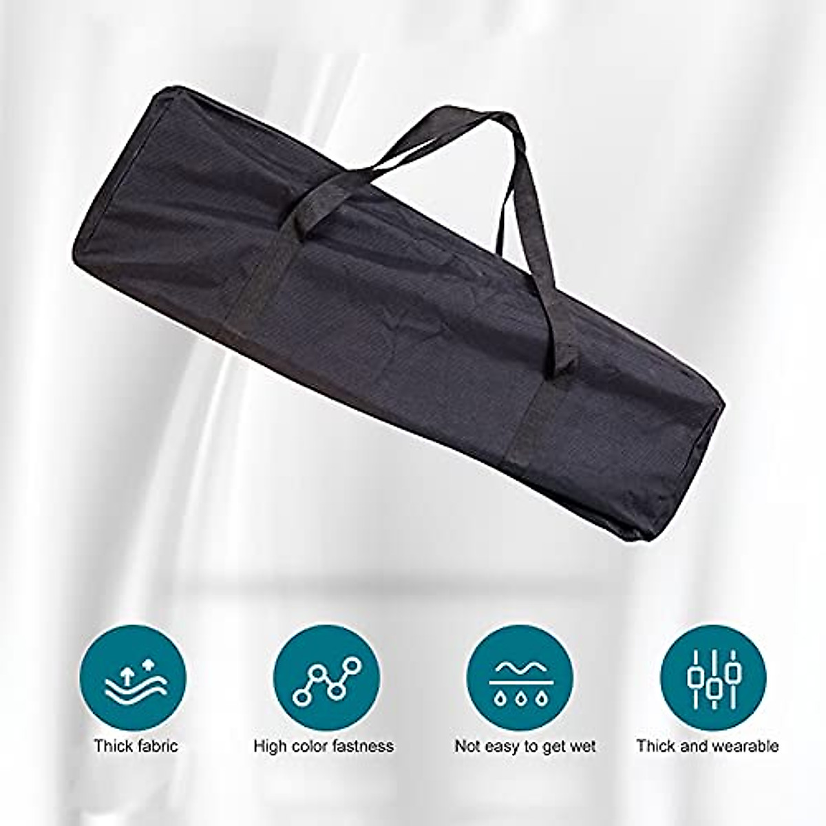 LVOERTUIG BBQ Tool Storage Bag,Oxford Grill Tool Carry Bag, Waterproof Outdoor Picnic Cooking Tools Bag Carry Bag for Camping Car Trip Outdoor Camping (Black,Size:24.41x 5.12 x 9.45inch)