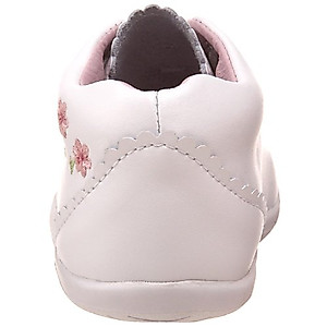 Stride Rite Baby Girls SRT Emilia First Walker Shoe, White, 3 infant