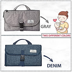 Portable Diaper Changing pad (Gray)