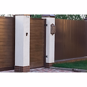 Bordersmover Self Closing Gate Hinges, Heavy Duty for Vinyl/Wood/Metal Fence, Pack of 2, with Slef-Tapping Screws and Adjuster Tool