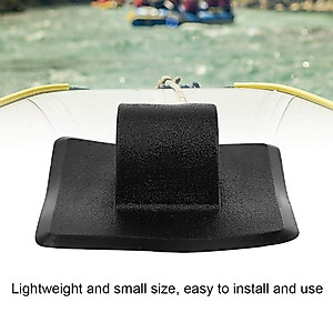 Inflatable Boat Motor Mount Kit,Motor Mount Clip 2 Pcs Black Plastic Engine Motor Clip Mount Motor Stand Holder Engine Motor Attach Bracket Accessories for Kayak Boat Fishing Canoe Inflatable Boat