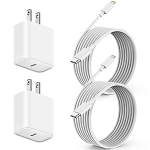 Fast Charger iPhone Cord,Long iPhone Charging Cable [Apple MFi Certified]2Pack PD USB Type C Apple Charger Fast Charging 6FT Apple Cord Lightning Cable for iPhone 14/13/12/11 Pro Max/XR/XS/SE2022/iPad