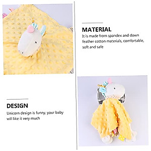 TOYANDONA Animal Security Blanket Baby Comforter Toy Animals Baby Animal Baby Blanket Doll Comforter Toy Comforter Doll Safety Blanket Appease Baby Down Cotton Bibs Baby Security Blanket