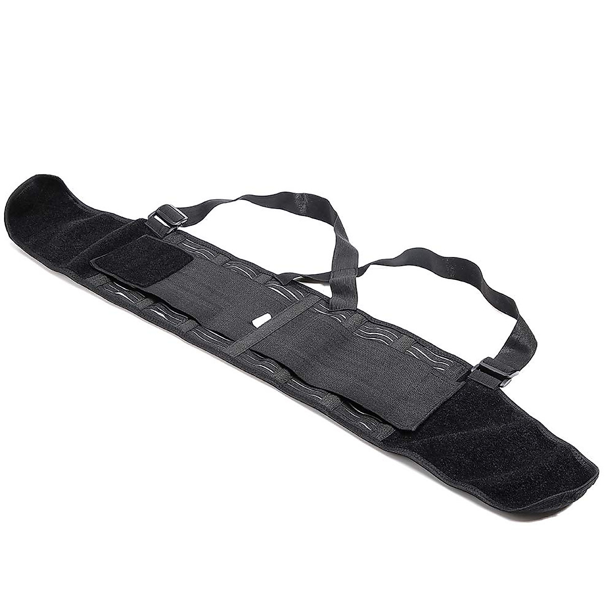 Industrial Work Back Brace | Removable Suspender Straps for Heavy Lifting Safety - Lower Back Pain Protection Belt for Men in Construction, Moving and Warehouse Jobs