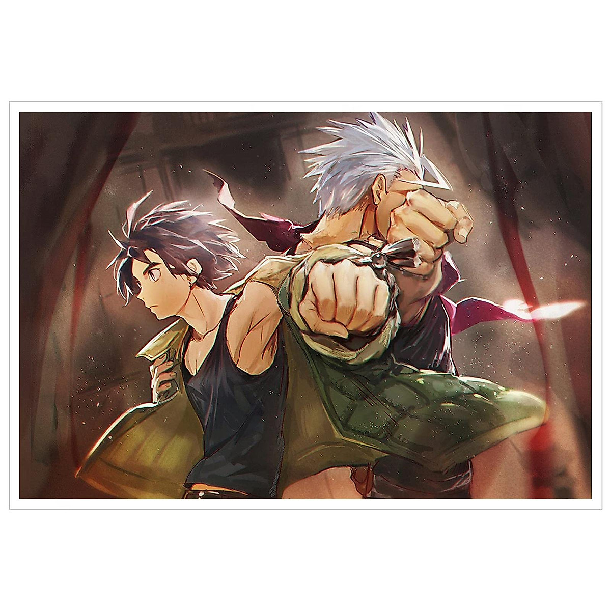 STOCKIFY Iron Blooded Orphans Poster Anime Posters Canvas Prints Teenagers Bedrooms Wall Art For Home Office Bedroom Decorations Unframed 12"x8"
