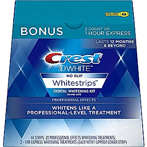 Crest 3D Whitestrips, Professional Effects, Teeth Whitening Strip Kit, 44 Strips (22 Count Pack)