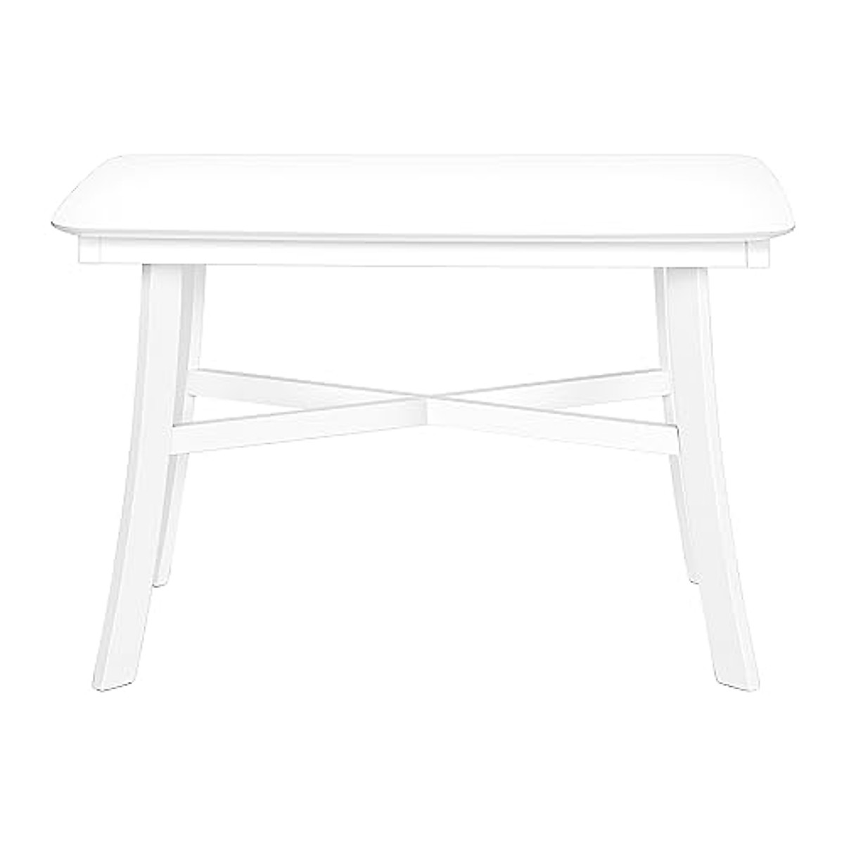 Monarch Specialties 1323, 48" Rectangular, Small, Kitchen, Room, White, Wood Legs Dining Table-36"X 48" Veneer Top, 47.25" L x 35.5" W x 29.5" H