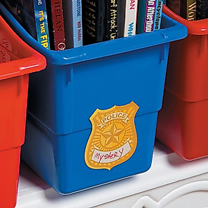 Police Badge Nametag Stickers for Birthday