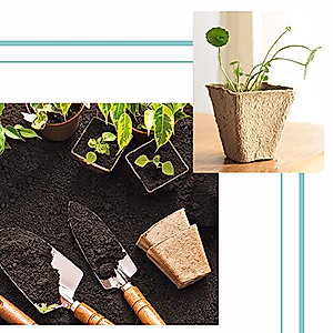 JOYSEUS 3.25" Seed Starter Pots, Organic Planting Peat Pots for Garden Seedling, 30 Pcs 100% Eco-Friendly and Biodegradable Seedling Pots for Seed Germination