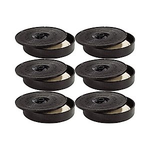 Carlisle FoodService Products Jumbo Server Tortilla Server with Insulated Lid for Kitchens, Restaurants, Catering, Plastic, 12.75 X 2.625 Inches, Black, (Pack of 6)