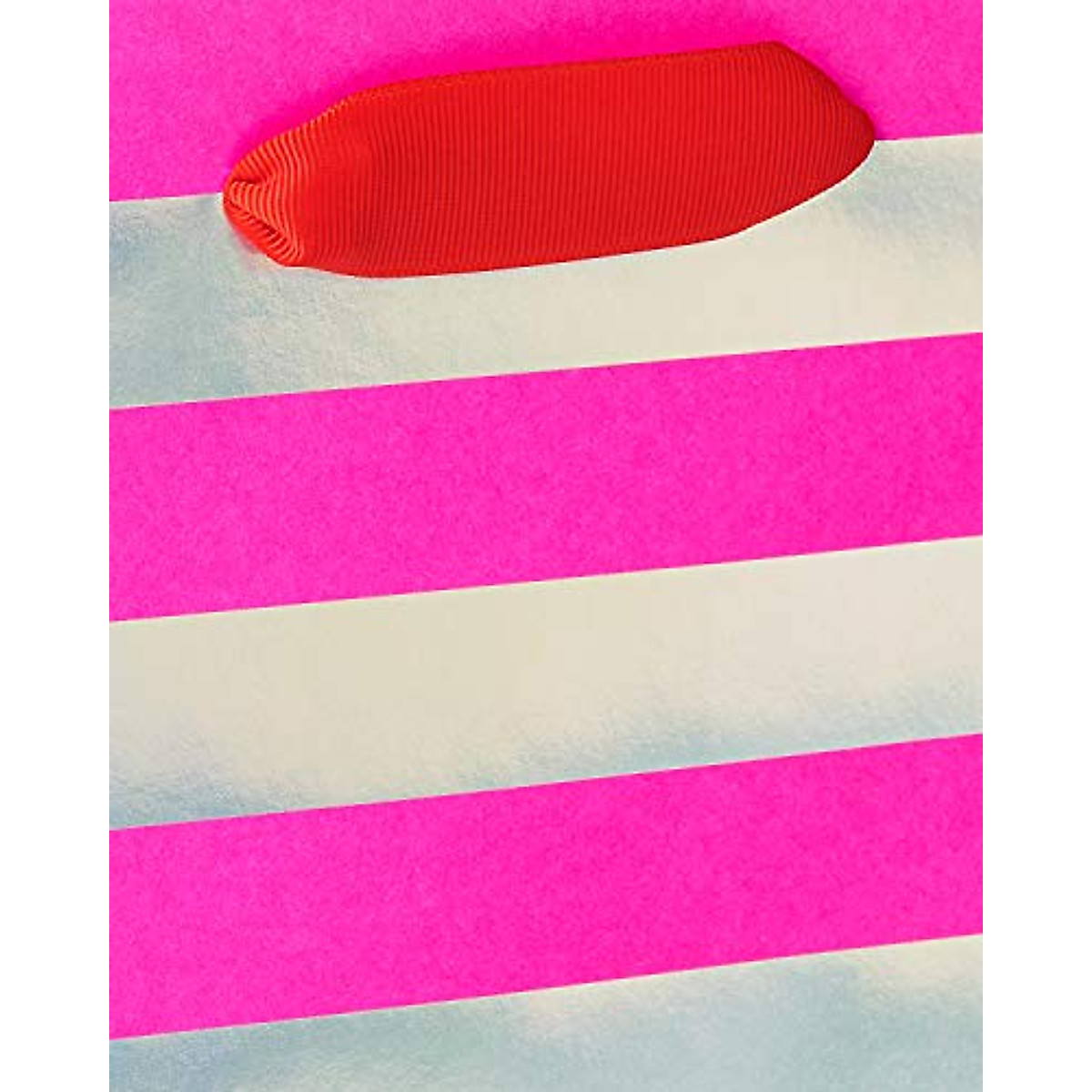 Papyrus 13" Large Gift Bag (Pink Stripes) for Birthdays, Bridal Showers, Baby Showers and All Occasions (1 Bag)