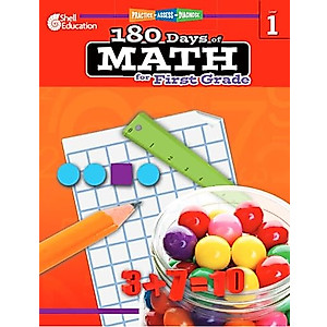 Shell Education 180 Days of Math for First Grade (180 Days of Practice)