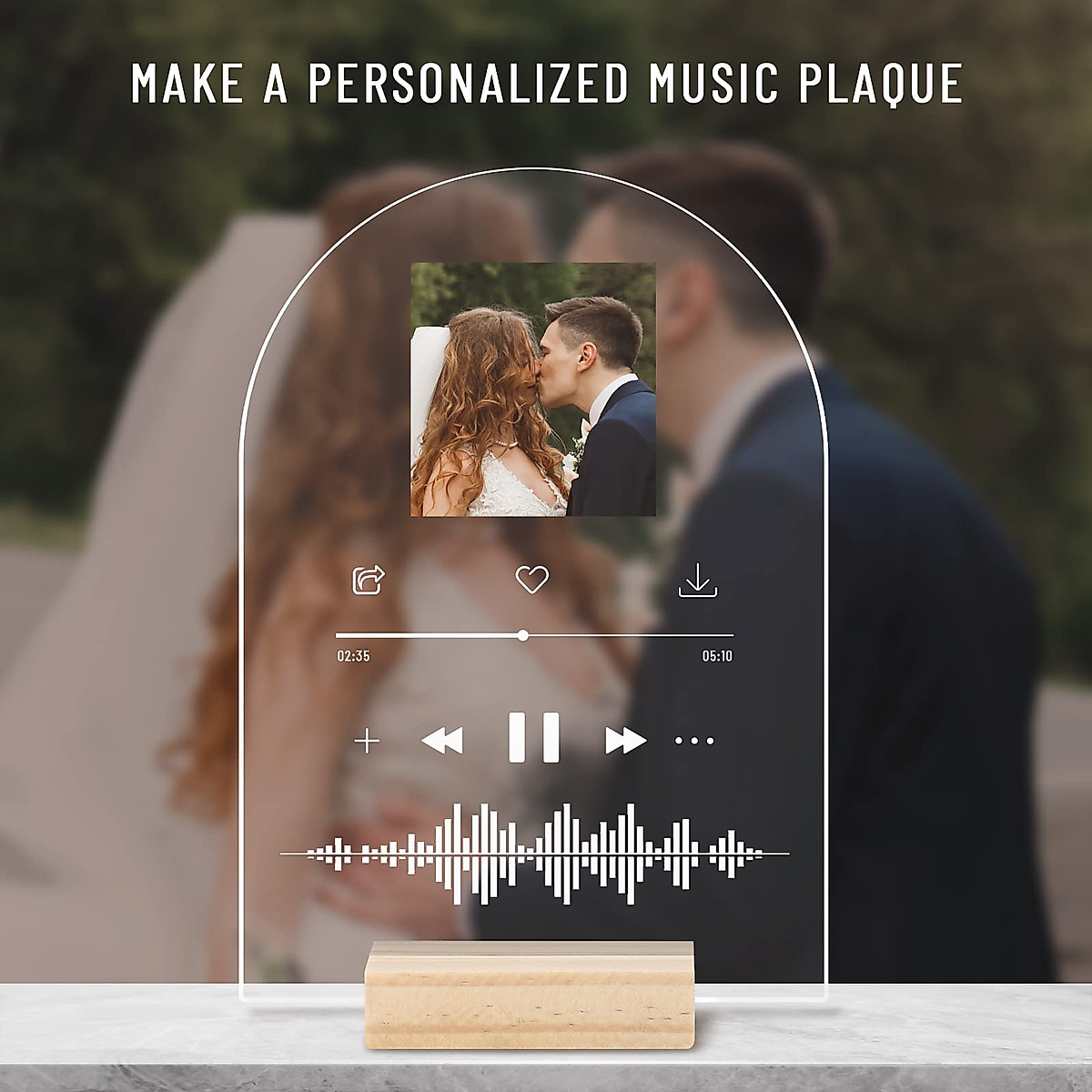 Yalikop 12 Pack Acrylic Sign Holder with Wood Base Acrylic DIY Signs Acrylic Table Numbers Modern Signs Plaque Acrylic Vertical Table Decor for Wedding,Restaurant, Store, Office, Hotel(4 x 6 Inch)