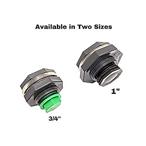 Van Enterprises 3/4" Drain Valve Plug Kit for Rain Barrels, Tuff Stuff, Rubbermaid Water Tanks, Behrens Steel Tanks, Tubs, Pools