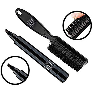 JYE Pen for beard, mustache or eyebrows, waterproof, long lasting, black pen filler