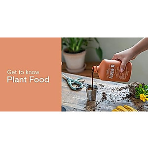 Arber Plant Food | Organic Fertilizer for Indoor & Outdoor Plants | Bloom Boosting Growth | Natural Gardening Solution | Soil Fertility Flowers, Vegetables | Liquid Concentrate | Makes Over 4 Gallons